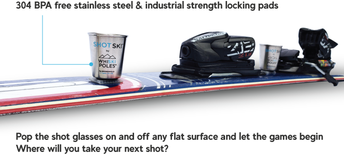 Official SHOTSKI Kit - Instant DIY Shot-ski for any Ski / Snowboard